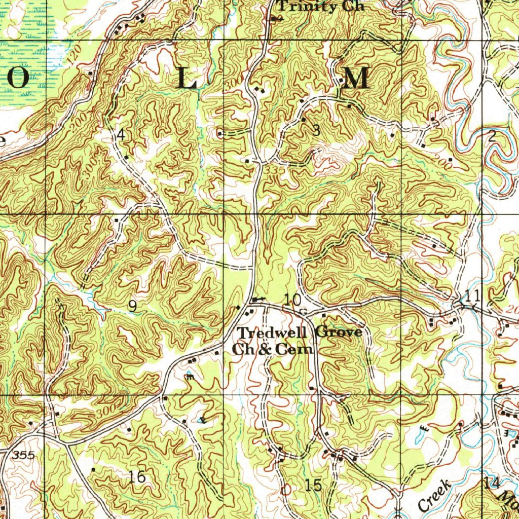 Lexington, MS (1957, 62500-Scale) Map by United States Geological ...