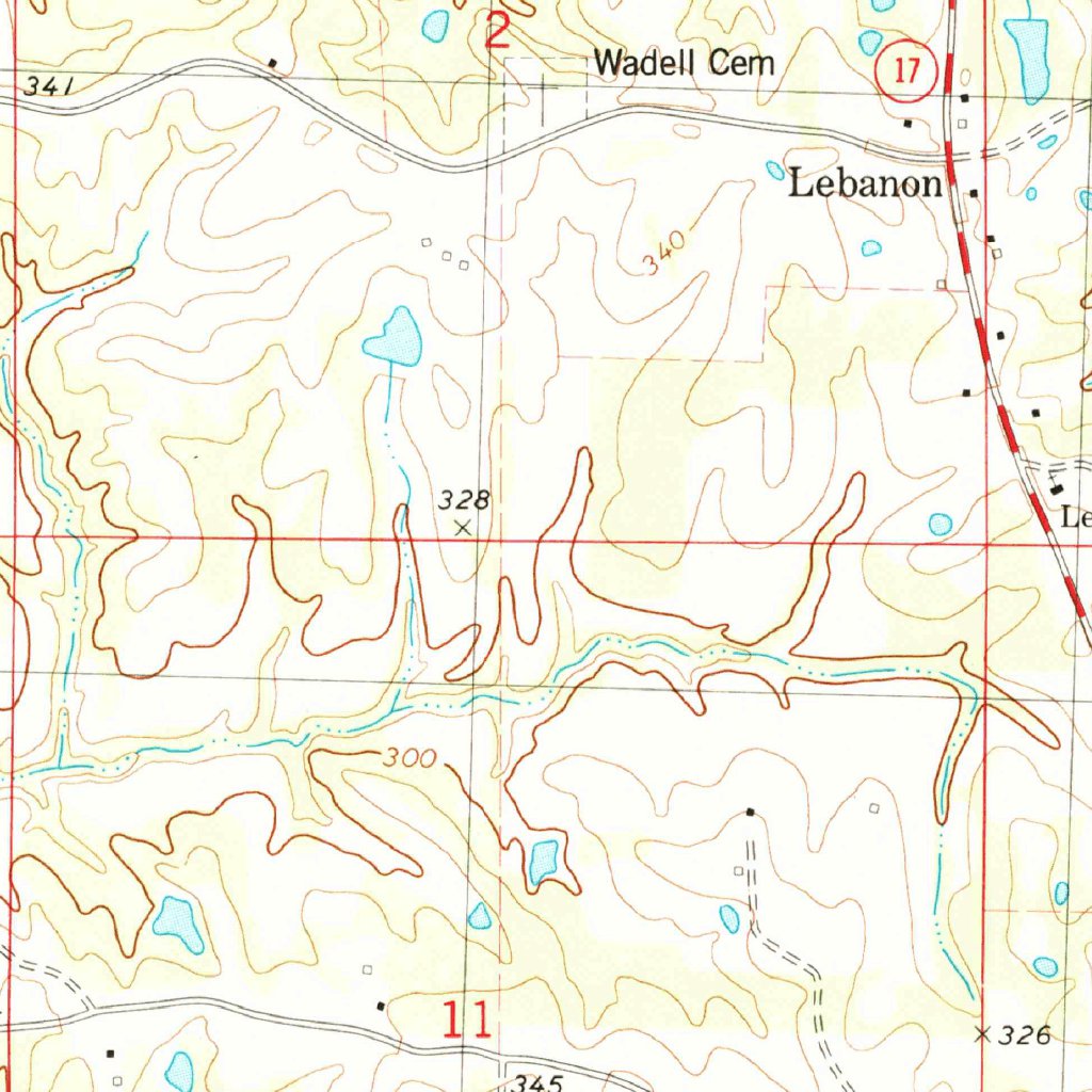Lexington North, MS (1982, 24000-Scale) Map by United States Geological ...