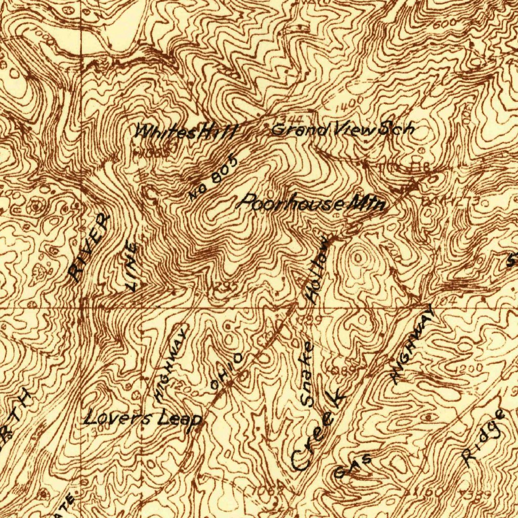 Lexington, VA (1932, 48000-Scale) Map by United States Geological ...