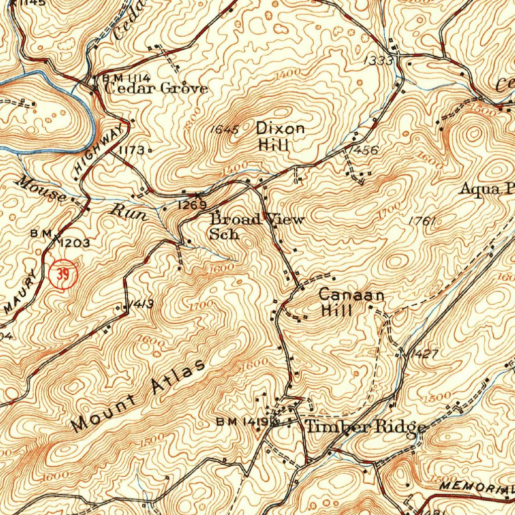 Lexington, VA (1951, 62500-Scale) Map by United States Geological ...