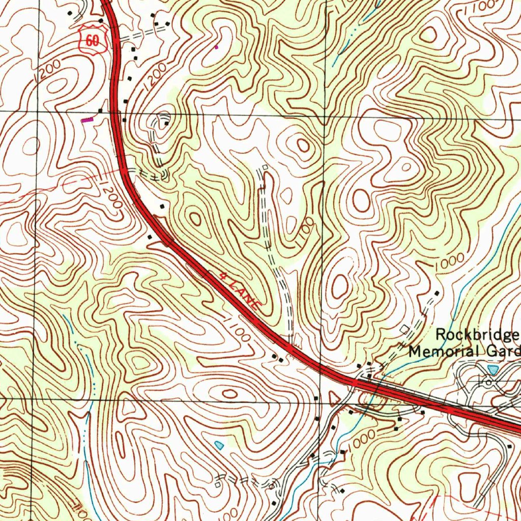 Lexington, VA (1999, 24000-Scale) Map by United States Geological ...