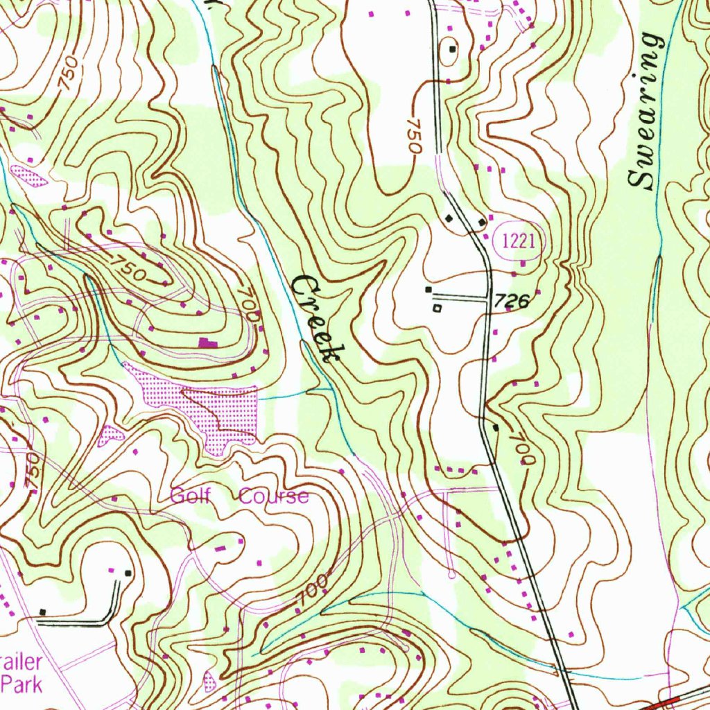 Lexington West, NC (1950, 24000-Scale) Map by United States Geological ...