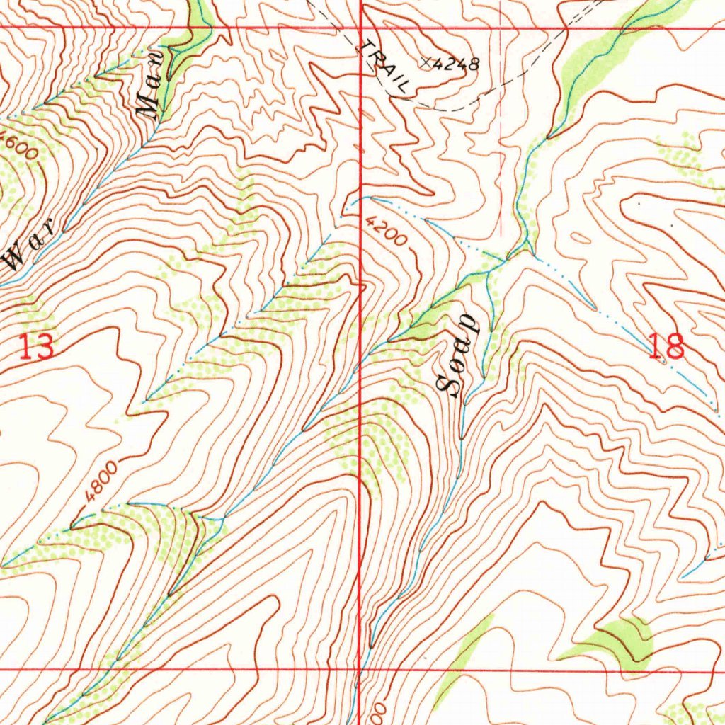 Limestone Canyon, MT (1969, 24000-Scale) Map by United States ...