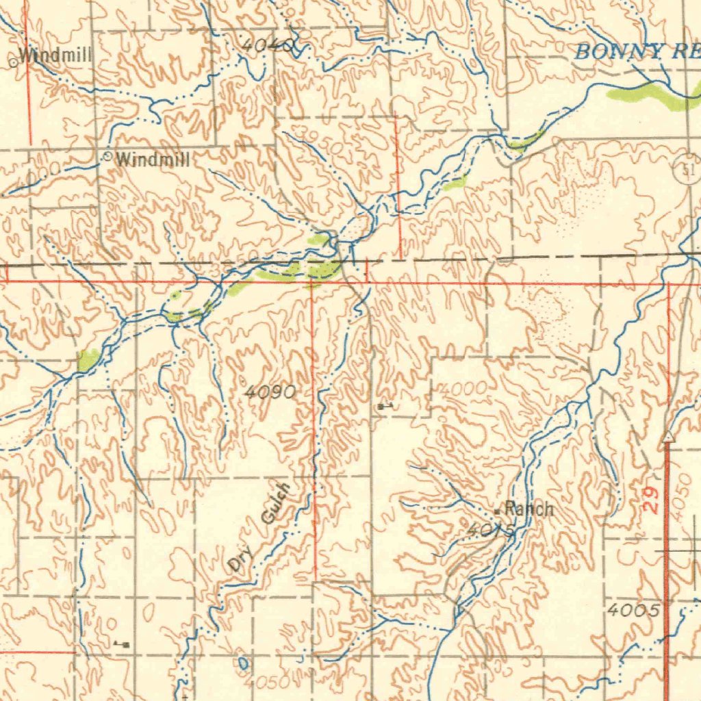 Limon, CO-KS (1958, 250000-Scale) Map by United States Geological ...