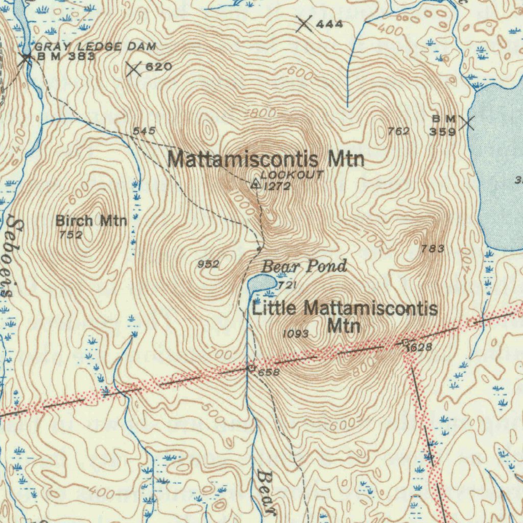 Lincoln, ME (1942, 62500-Scale) Map by United States Geological Survey ...