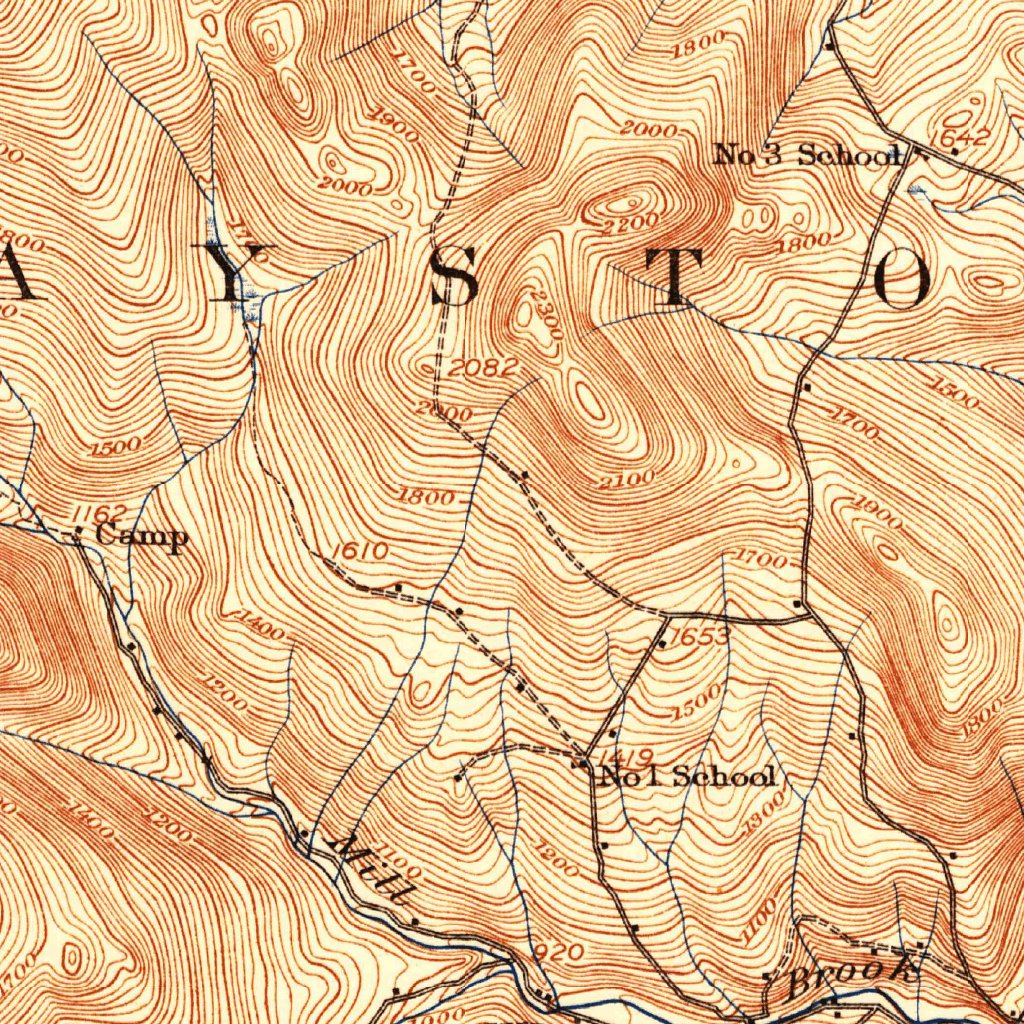 Lincoln Mountain, VT (1921, 62500-Scale) Map by United States ...