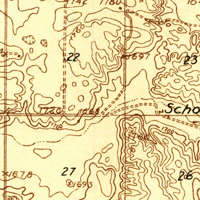 Lincoln Valley, ND (1927, 48000-Scale) Map by United States Geological ...