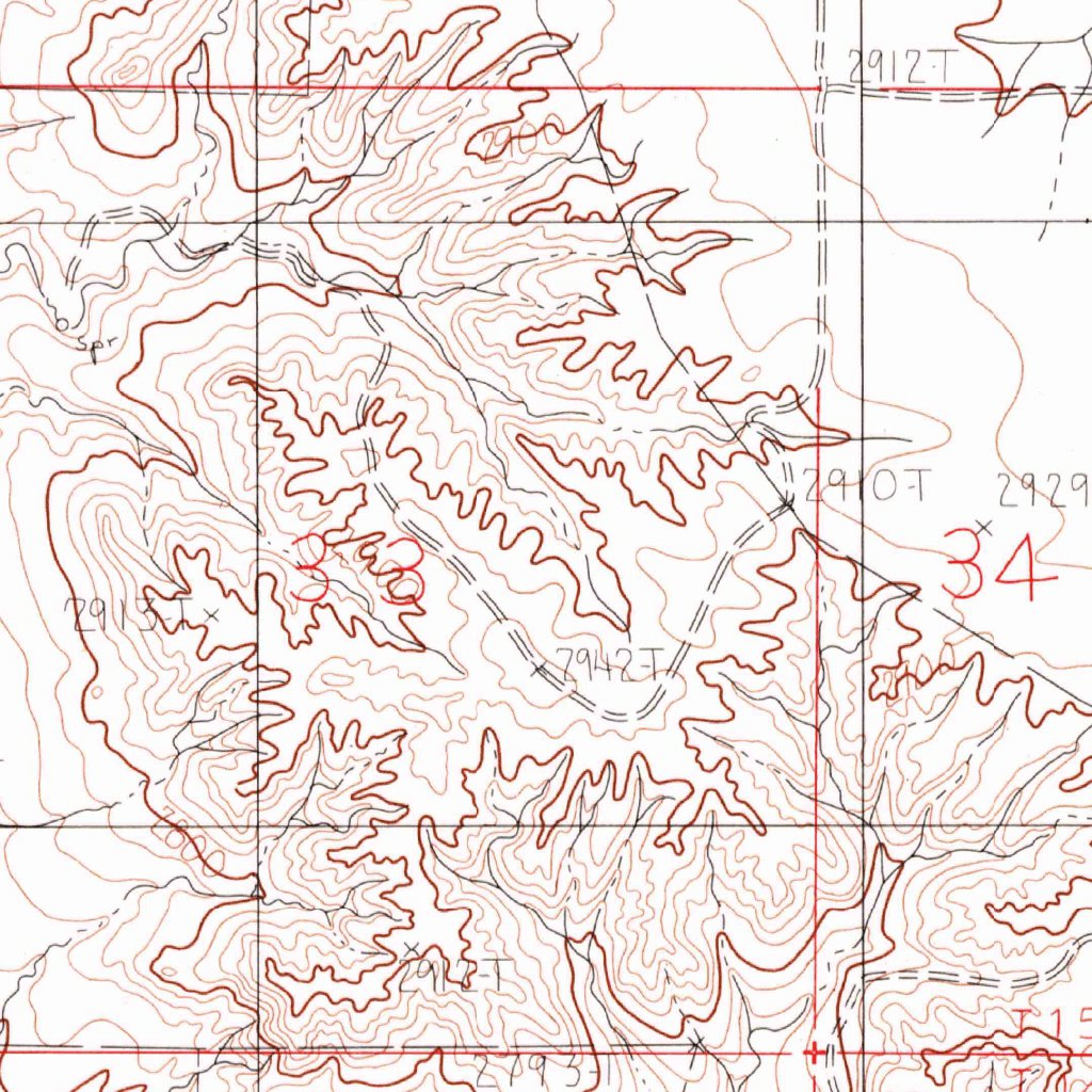 Lindsay SW, MT (1983, 24000-Scale) Map by United States Geological ...