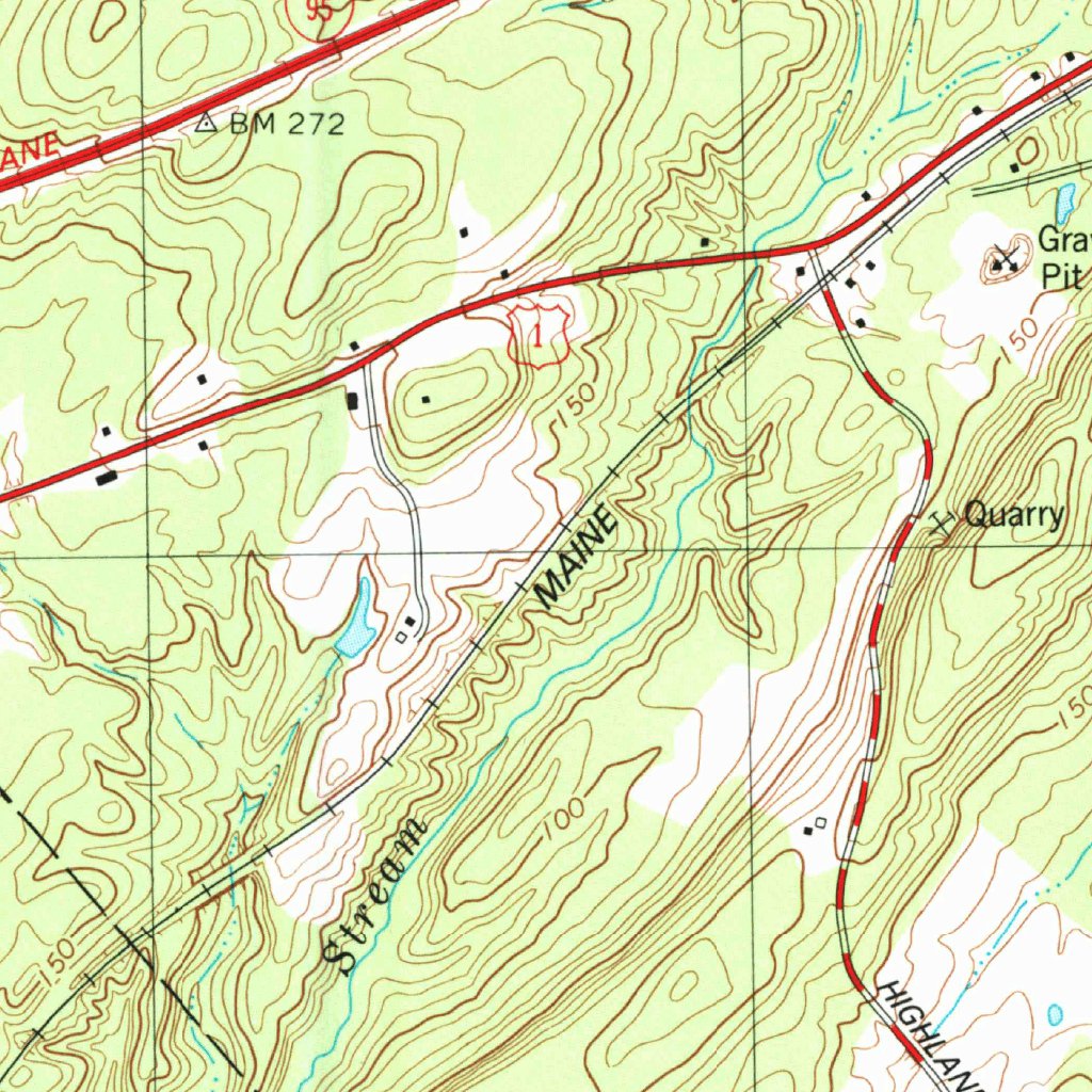 Lisbon Falls South, ME (1979, 24000-Scale) Map by United States ...