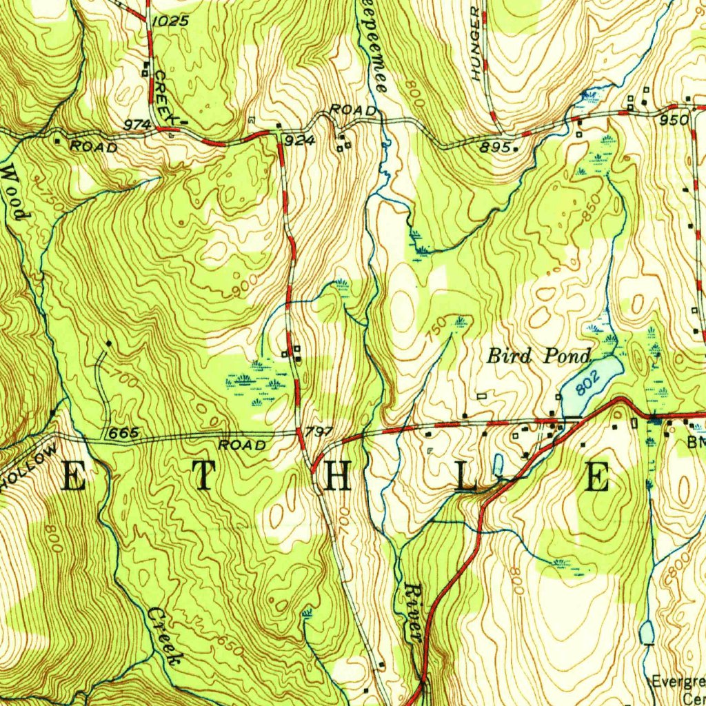 Litchfield, CT (1950, 31680-Scale) Map by United States Geological ...