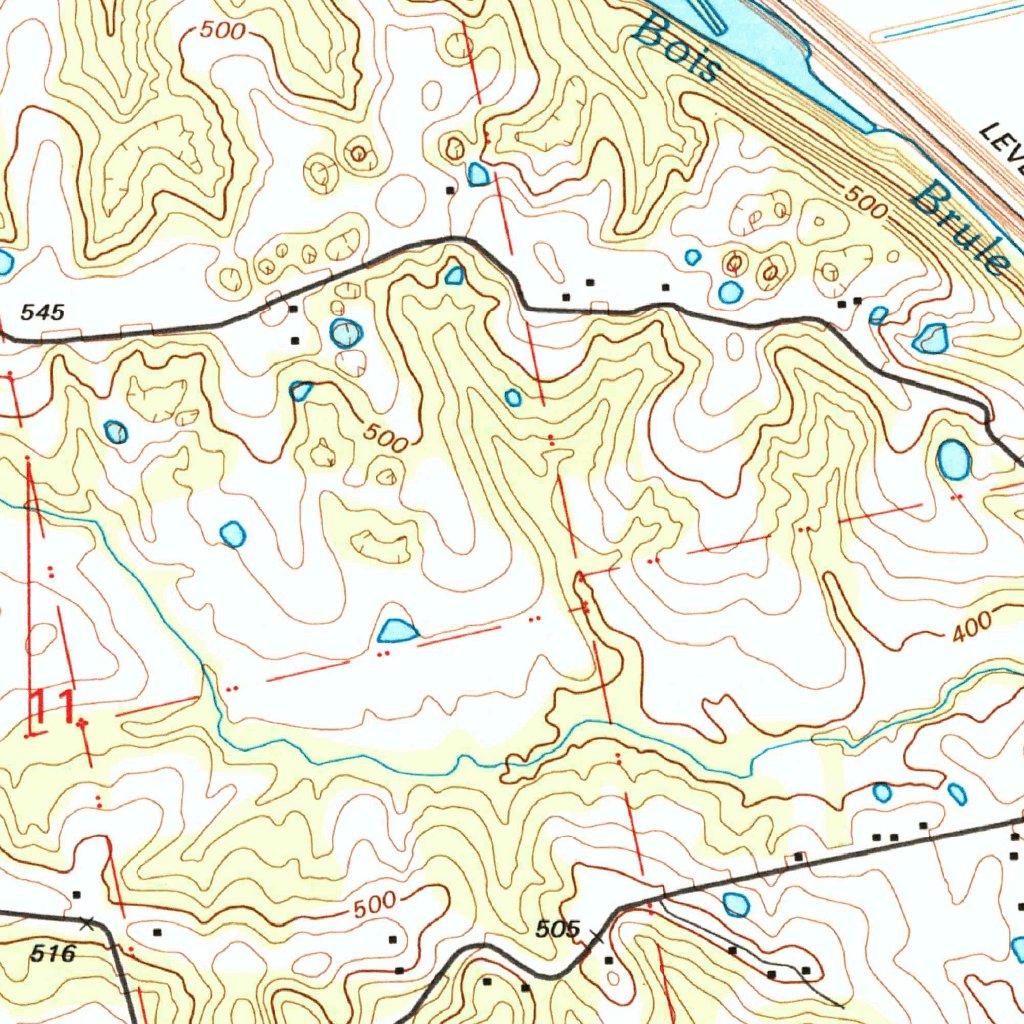 Lithium, MO-IL (1993, 24000-Scale) Map by United States Geological ...