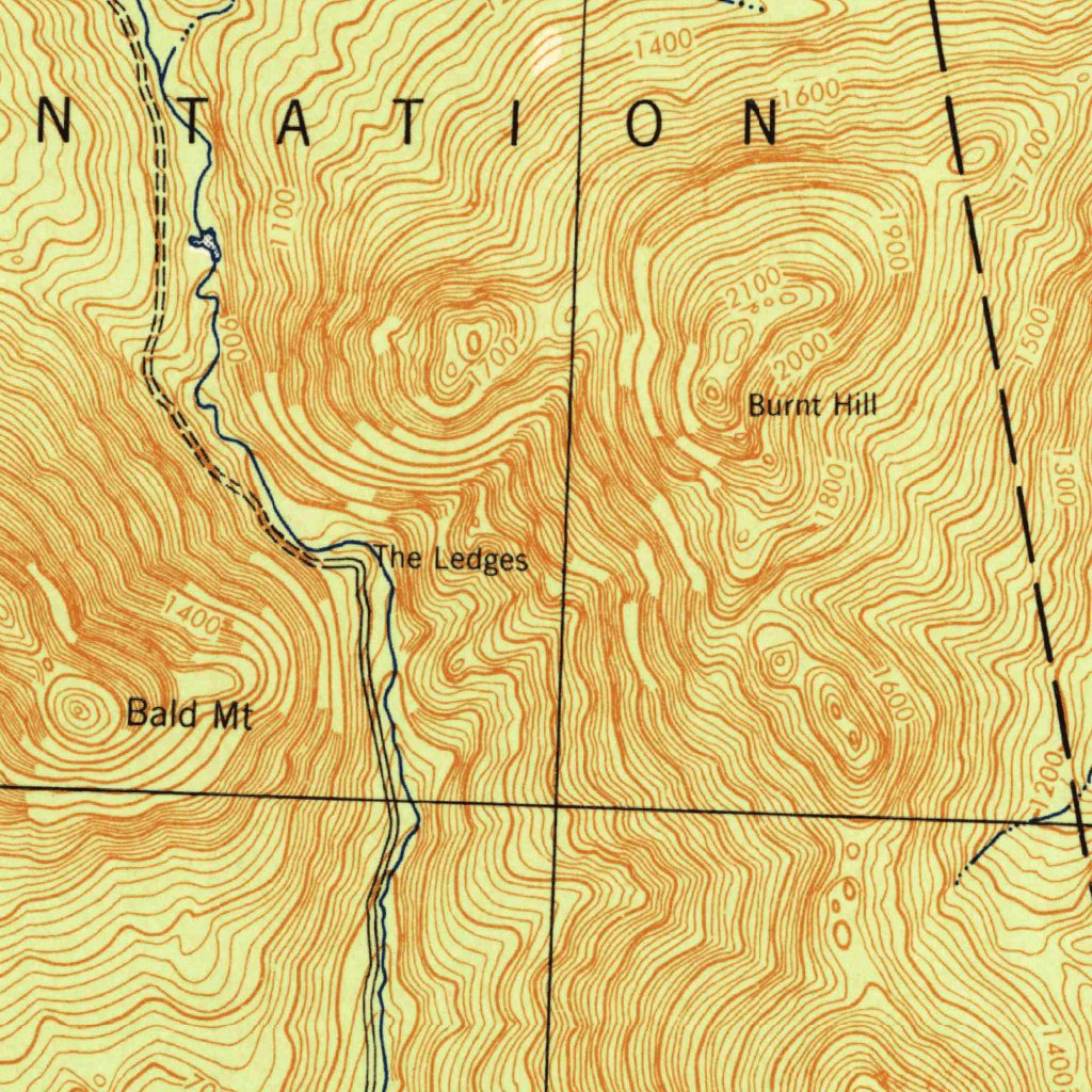 Little Bigelow Mountain, ME (1944, 62500-Scale) Map by United States ...