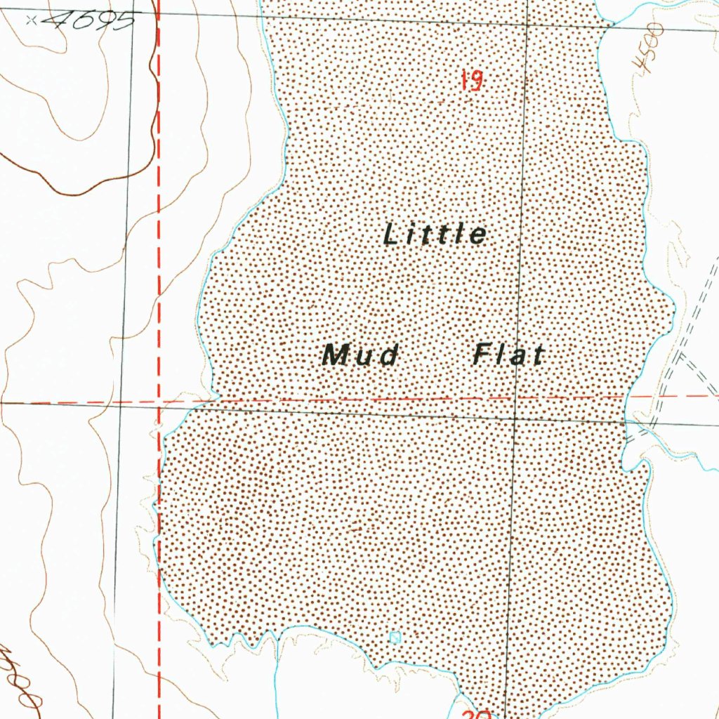 Little Mud Flat, CA (1988, 24000-Scale) Map by United States Geological ...