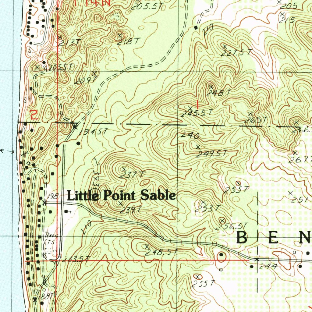 Little Point Sable, MI (1983, 25000-Scale) Map by United States ...