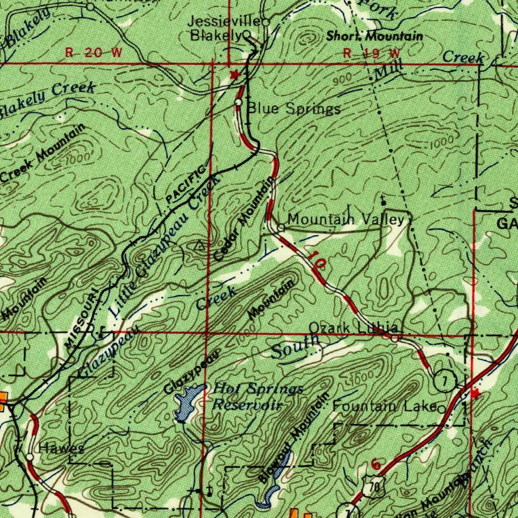 Little Rock, AR (1956, 250000-Scale) Map by United States Geological ...