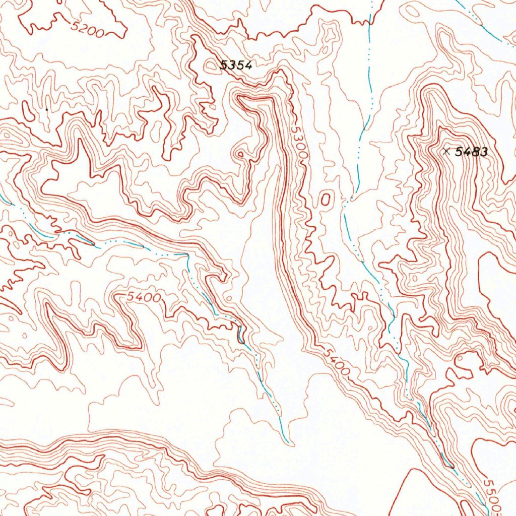 Little Round Rock, AZ (1968, 24000-Scale) Map by United States ...