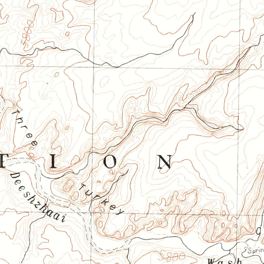 Little White House Ruins, AZ (1982, 24000-Scale) Map by United States ...