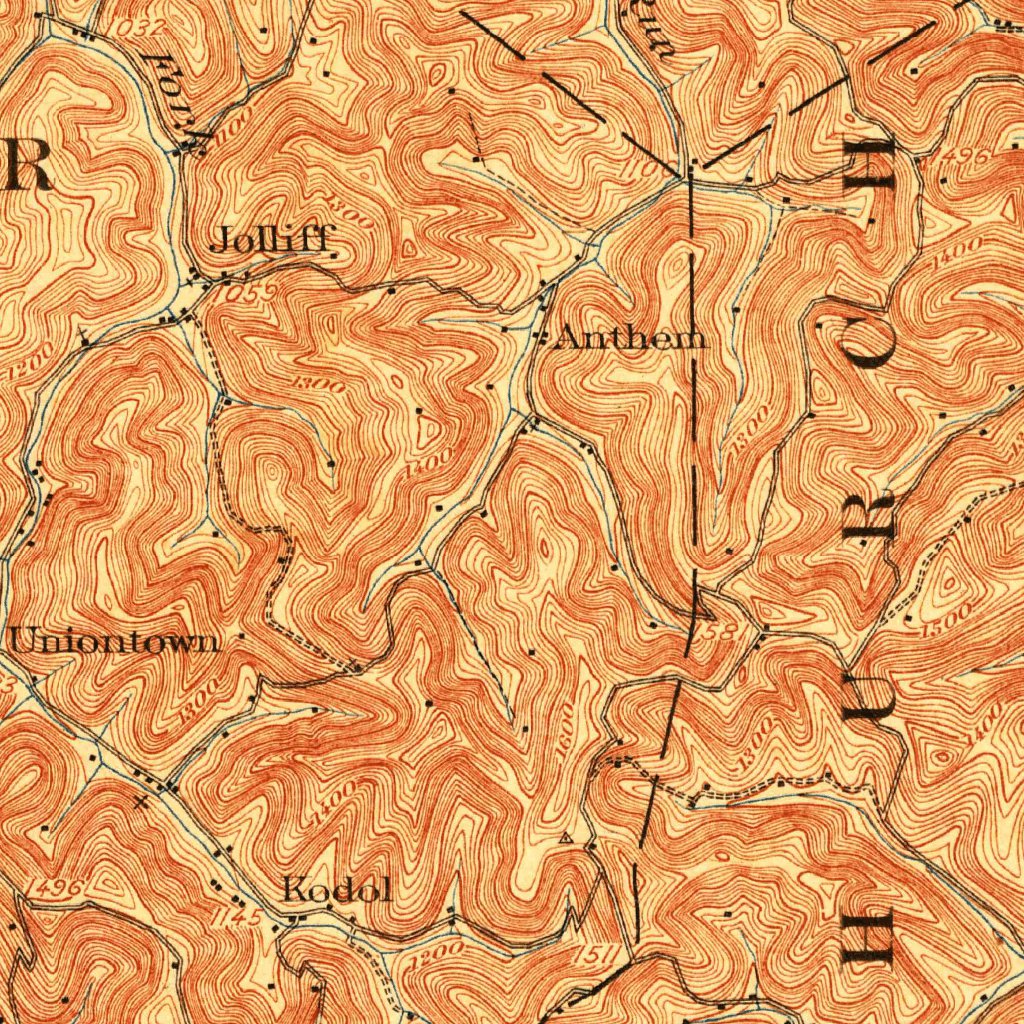 Littleton, WV-PA (1905, 62500-Scale) Map by United States Geological ...