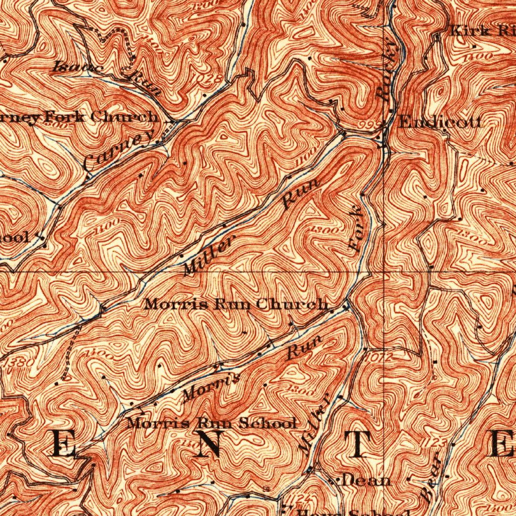 Littleton, WV-PA (1926, 62500-Scale) Map by United States Geological ...