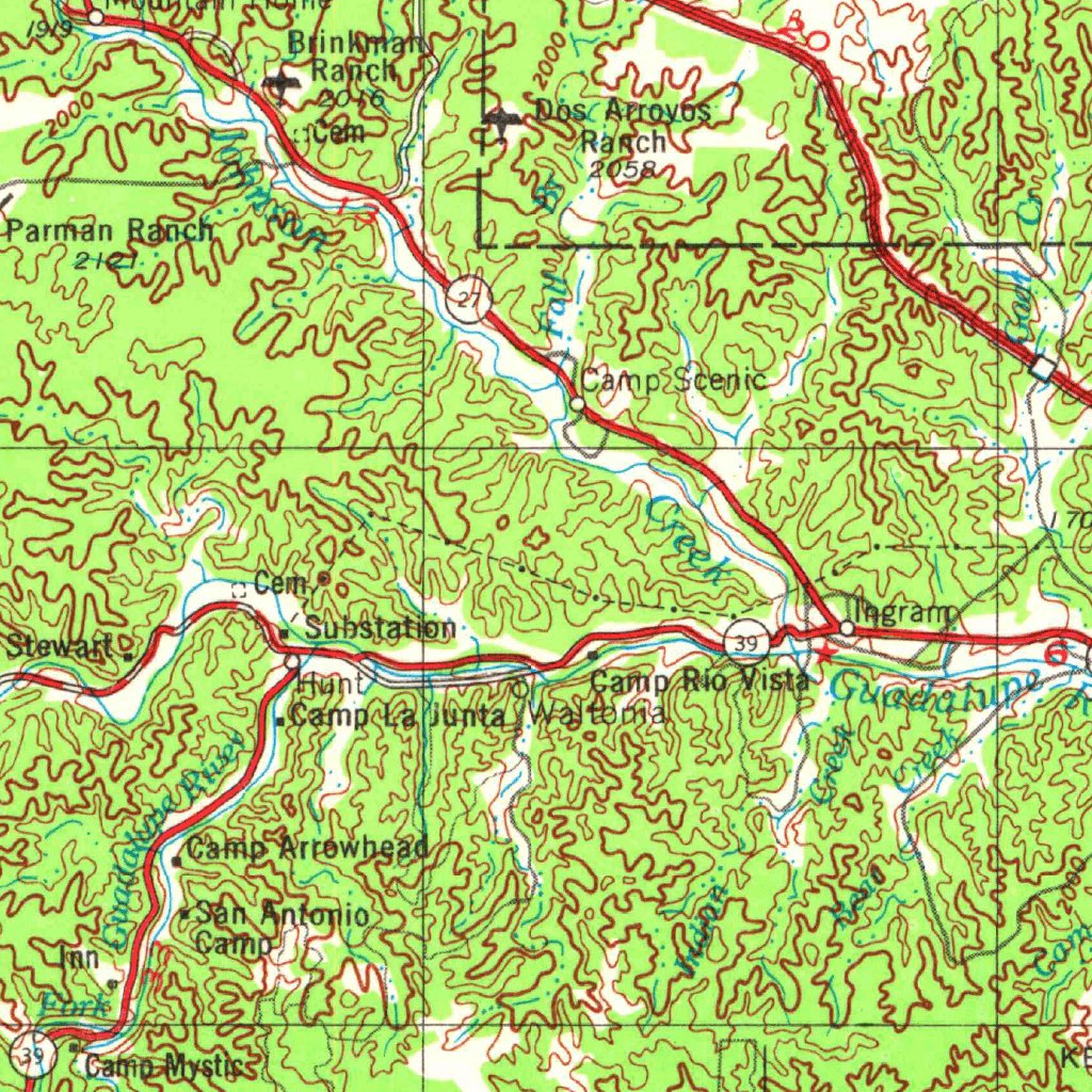 Llano, TX (1954, 250000-Scale) Map by United States Geological Survey ...