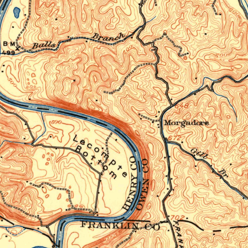 Lockport, KY (1906, 62500-Scale) Map by United States Geological Survey ...