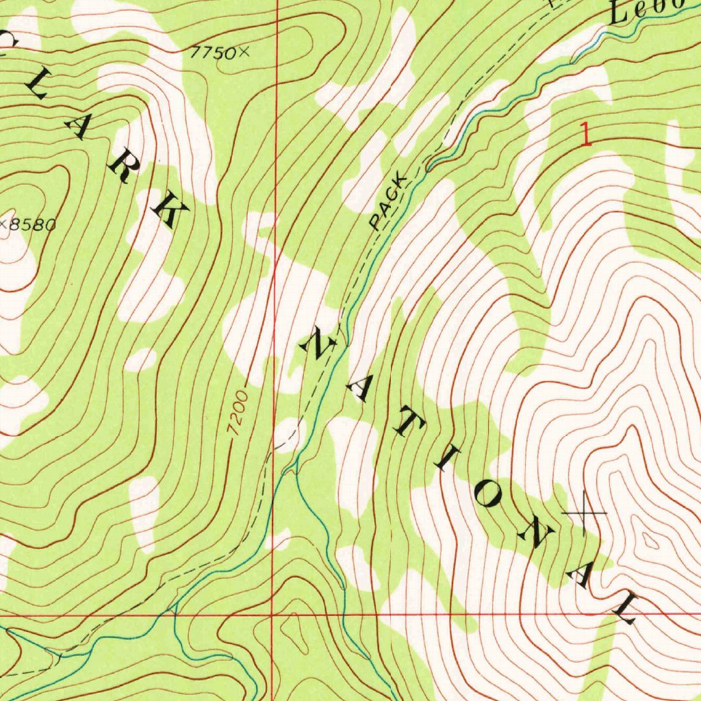 Loco Mountain, MT (1972, 24000-Scale) Map by United States Geological ...