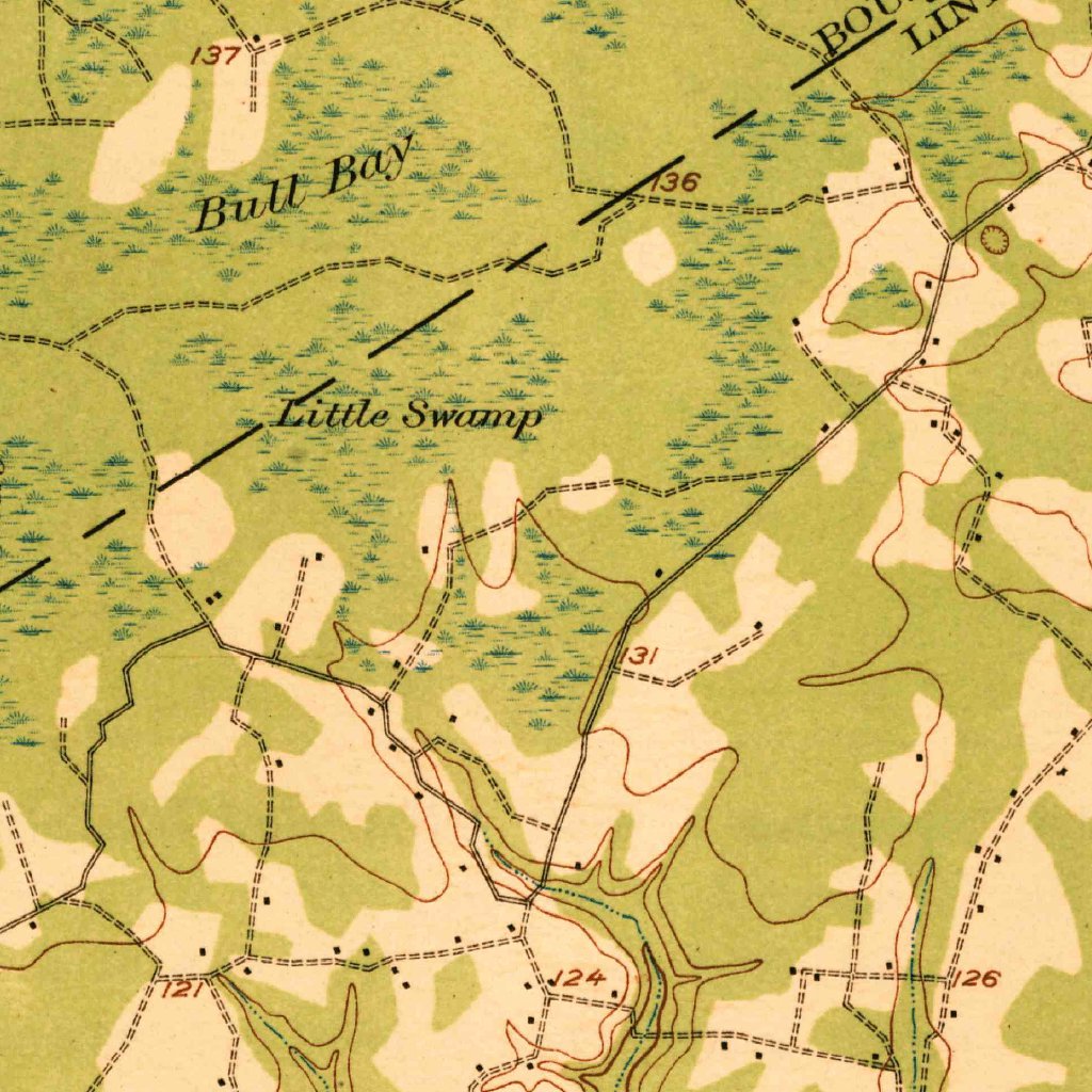 Lodge, SC (1921, 62500-Scale) Map by United States Geological Survey ...