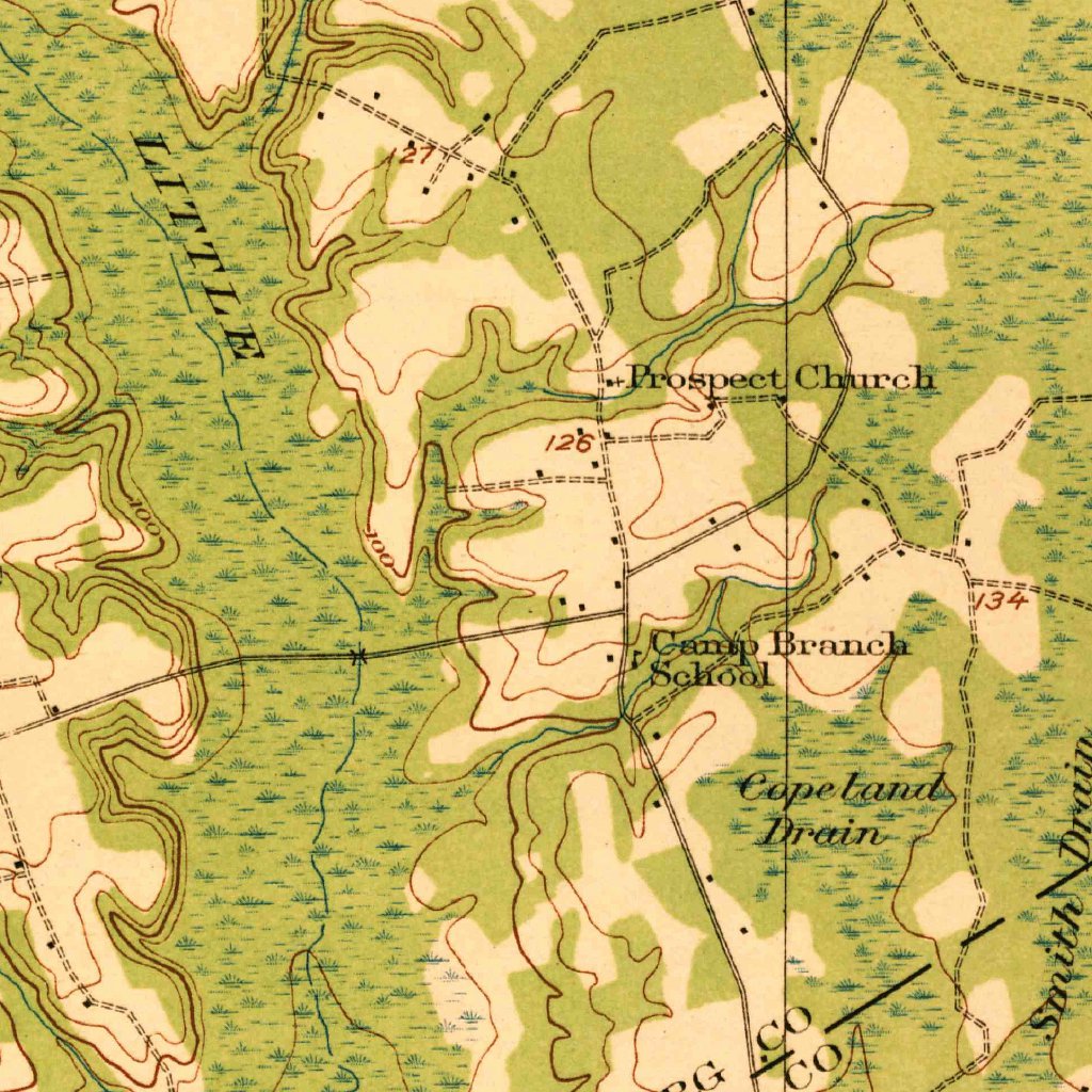 Lodge, SC (1921, 62500-Scale) Map by United States Geological Survey ...