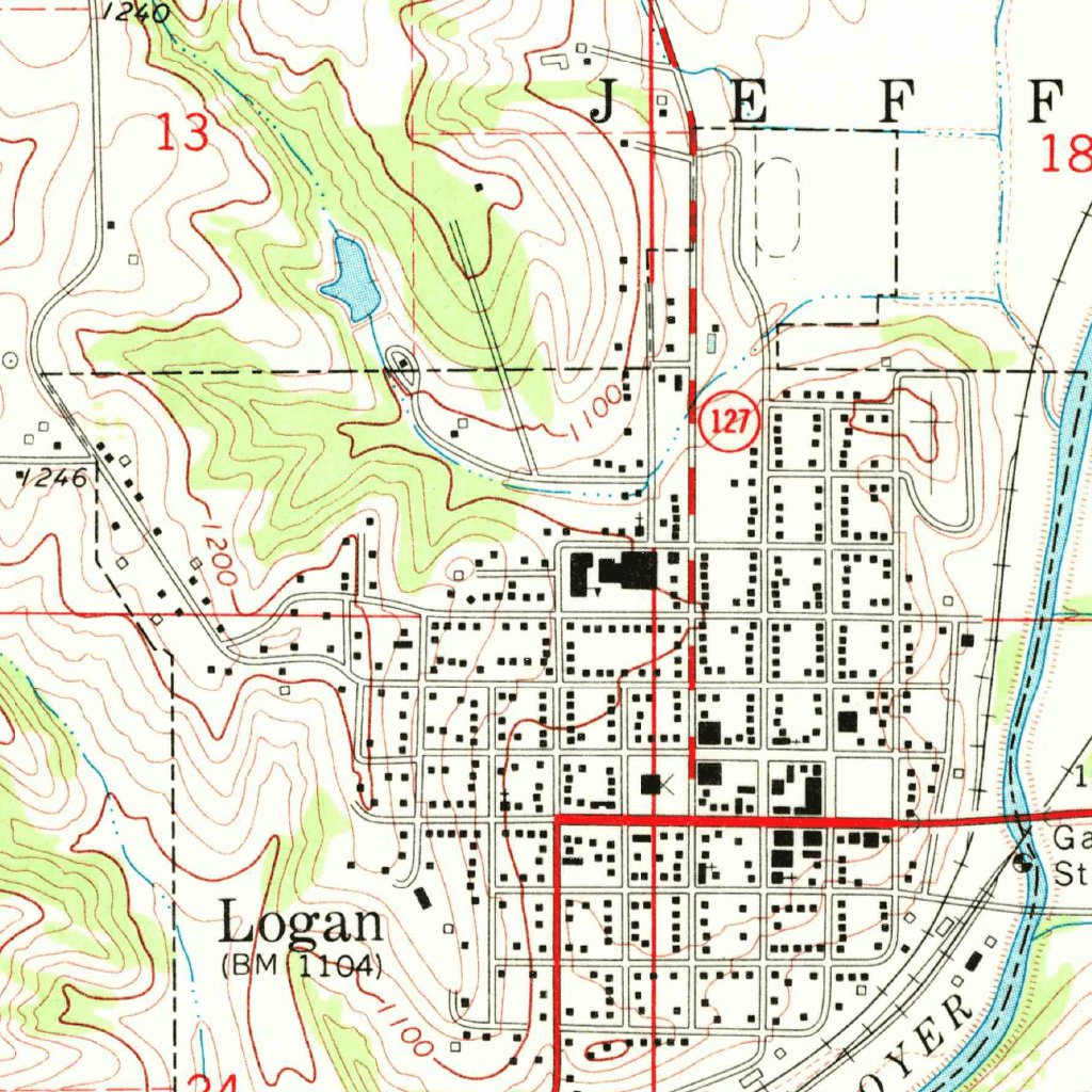 Logan, IA (1970, 24000-Scale) Map by United States Geological Survey ...
