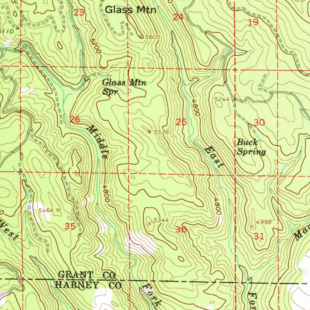 Logan Valley, OR (1961, 62500-Scale) Map by United States Geological ...