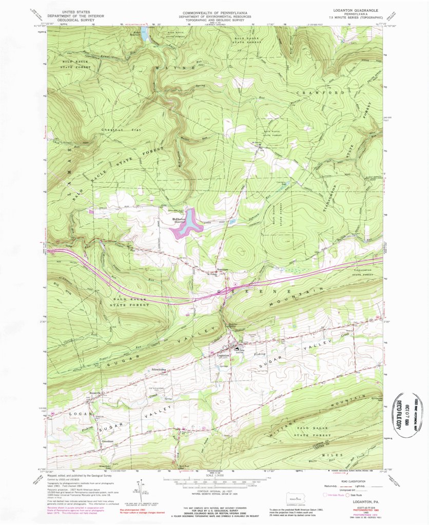 Loganton, PA (1965, 24000-Scale) Map by United States Geological Survey ...