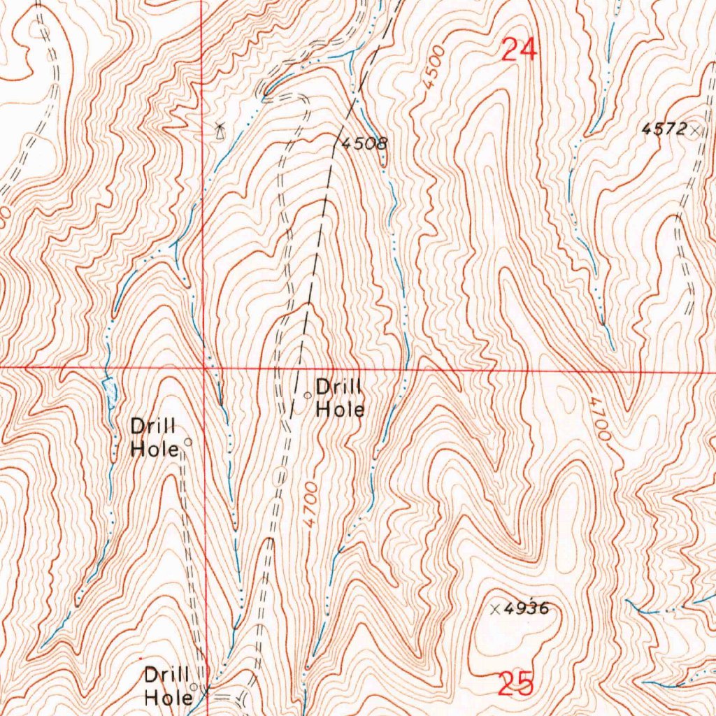 Long Draw, MT (1969, 24000-Scale) Map by United States Geological ...