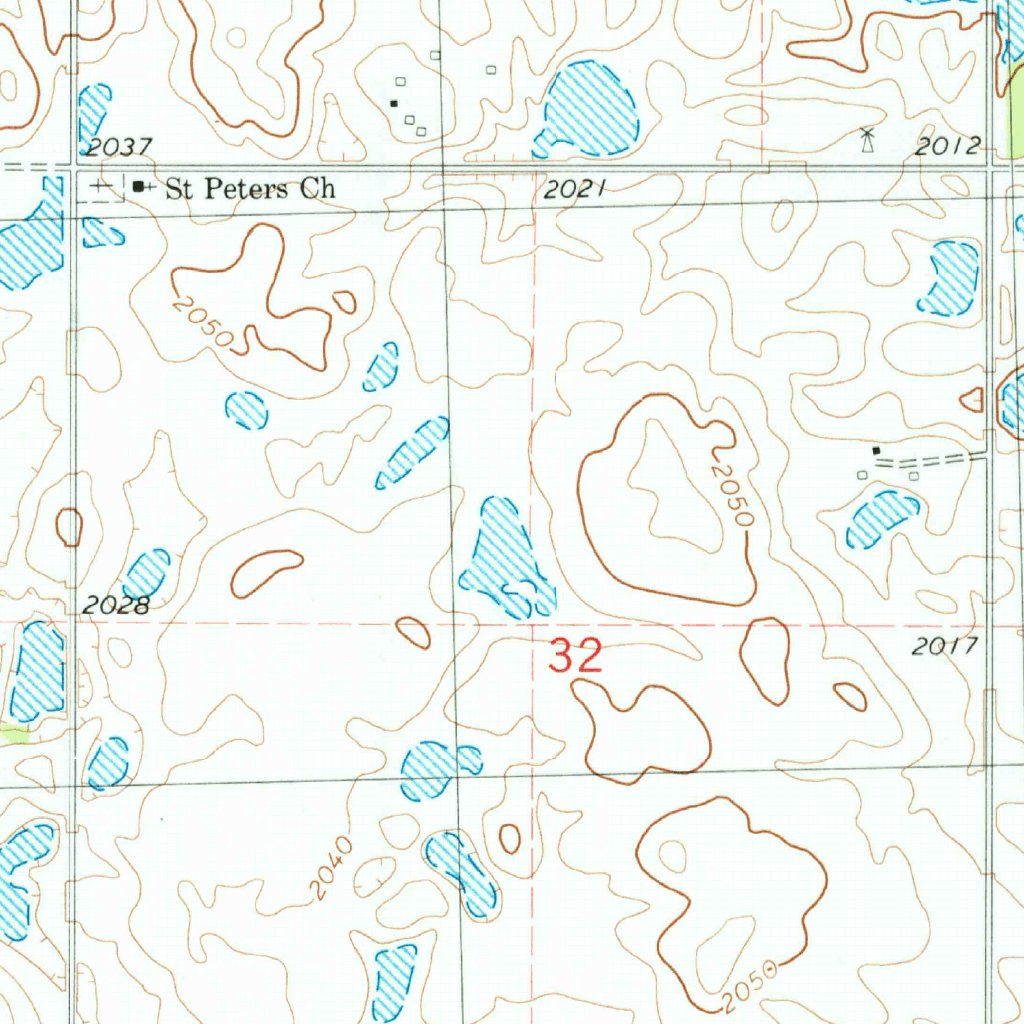 Long Lake, ND (1981, 24000-Scale) Map by United States Geological ...