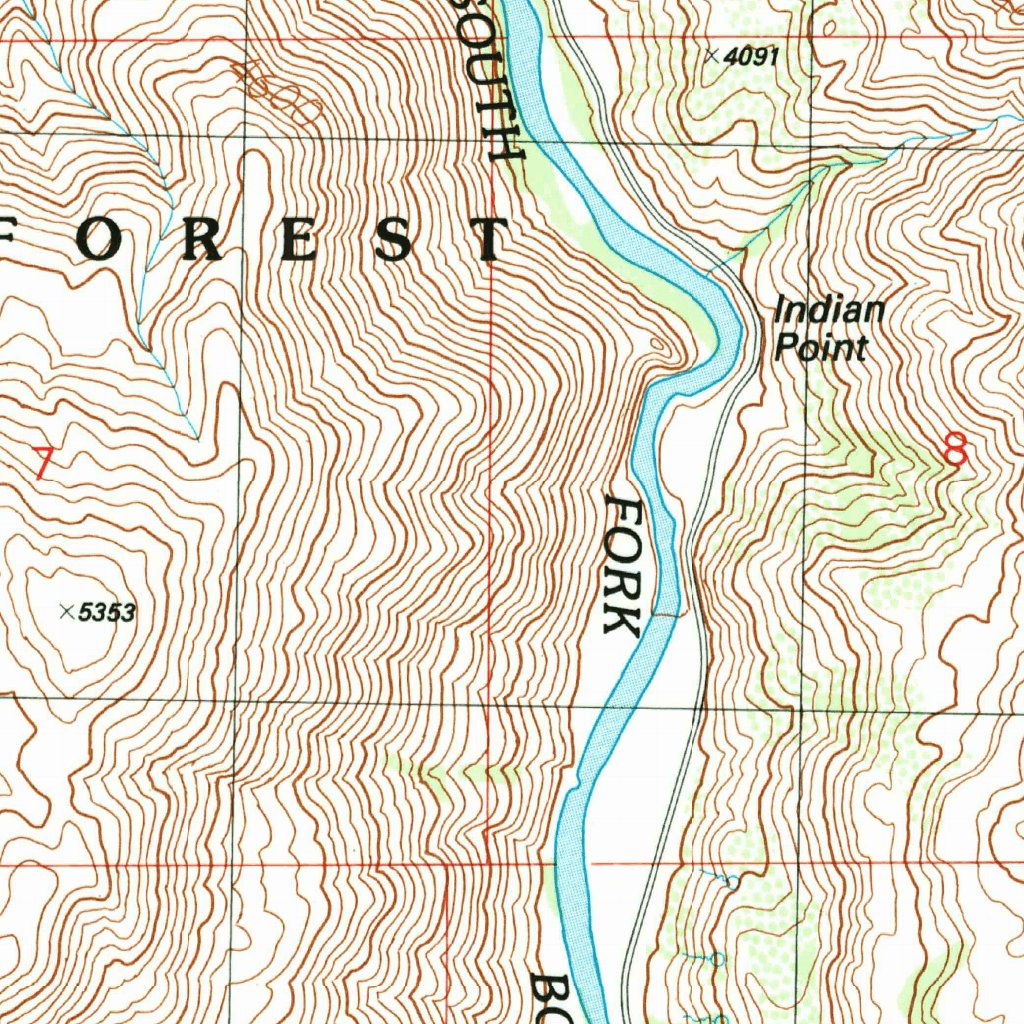 Long Tom Reservoir, ID (1990, 24000-Scale) Map by United States ...