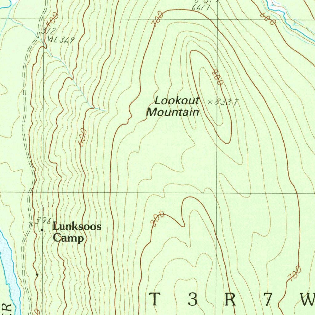 Lookout Mountain, ME (1989, 24000-Scale) Map by United States ...
