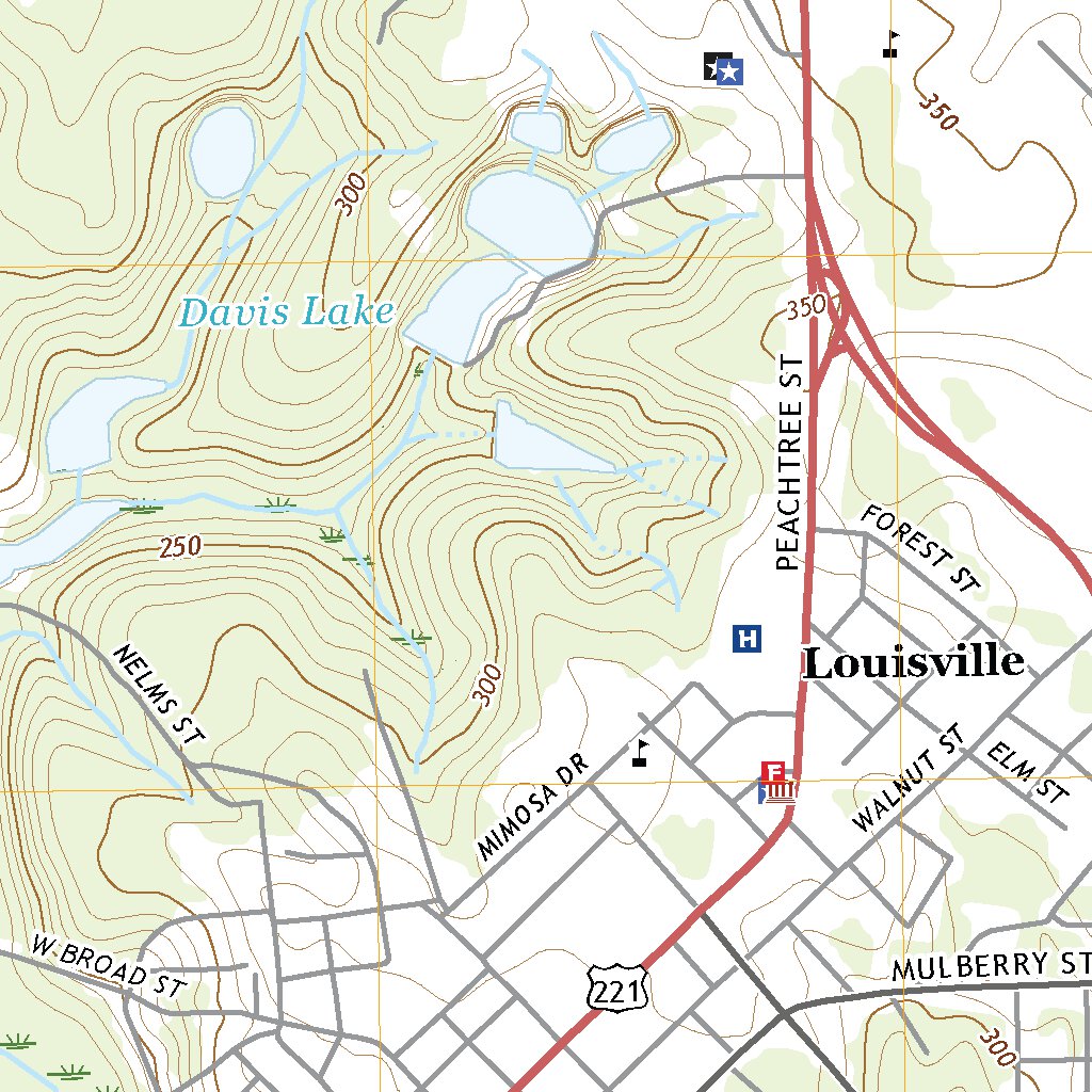Louisville, GA (2020, 24000-Scale) Map by United States Geological ...