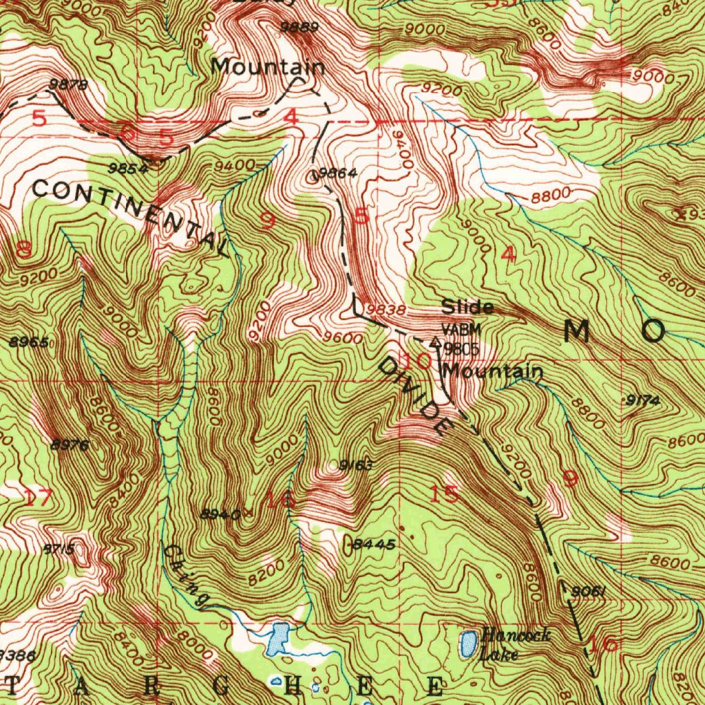 Lower Red Rock Lake, MT-ID (1950, 62500-Scale) Map by United States ...