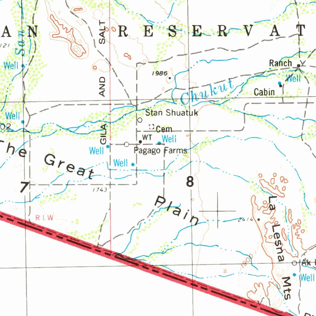 Lukeville, AZ (1963, 250000-Scale) Map by United States Geological ...