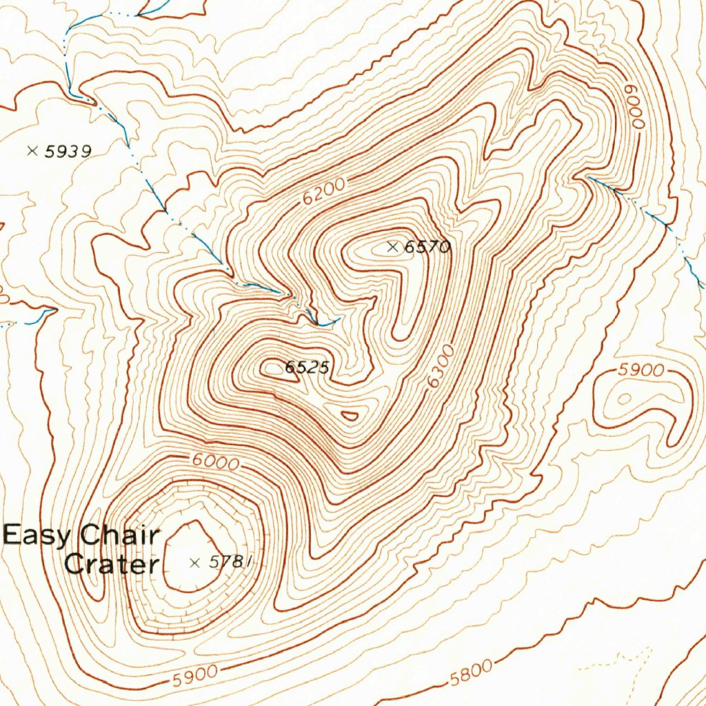 Lunar Crater, NV (1967, 24000-Scale) Map by United States Geological ...