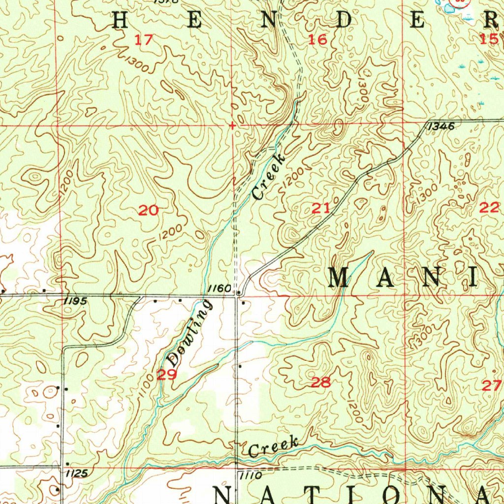 Luther, MI (1957, 62500-Scale) Map by United States Geological Survey ...