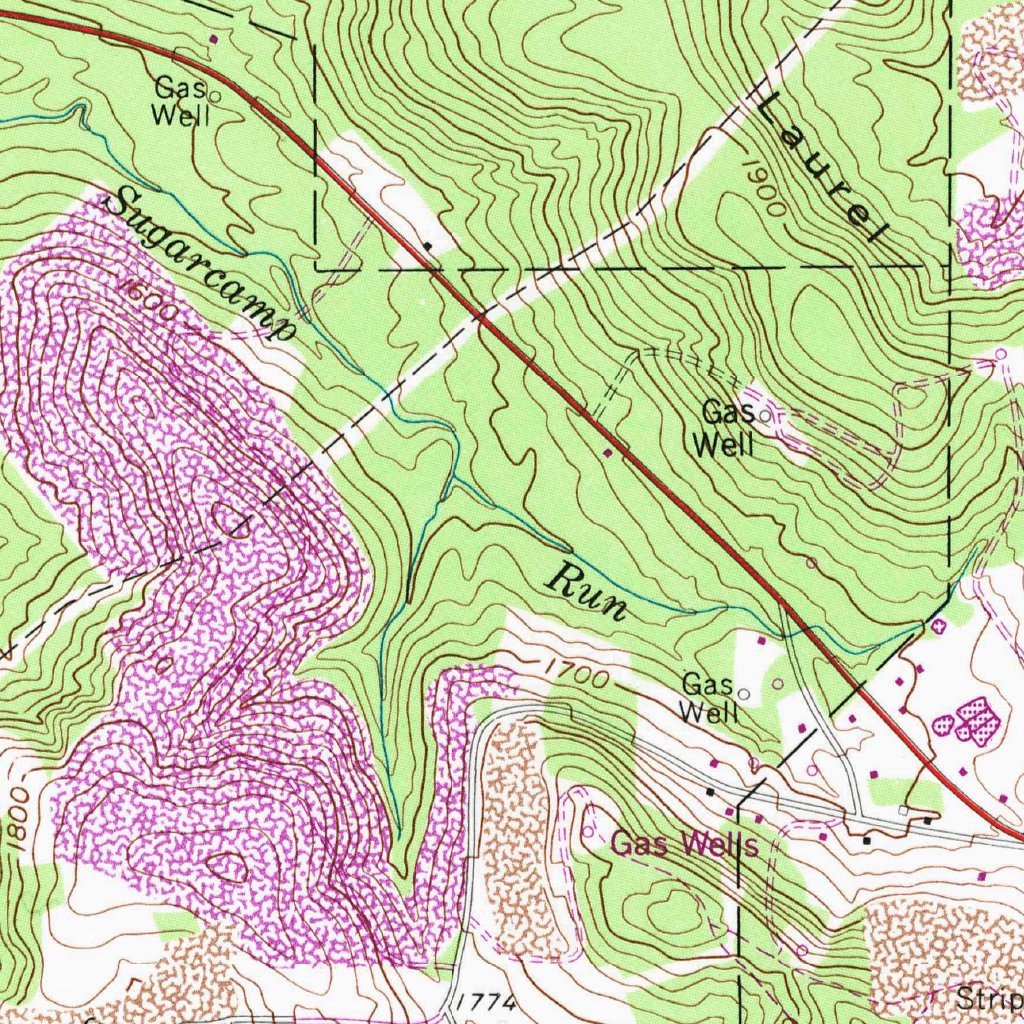 Luthersburg, PA (1959, 24000-Scale) Map by United States Geological ...