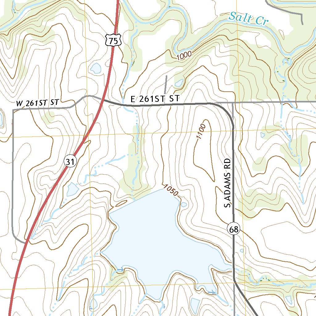 Lyndon, KS (2022, 24000-Scale) Map by United States Geological Survey ...