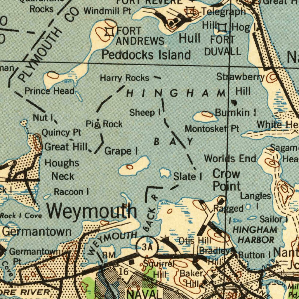 Lynn, MA (1943, 25000-Scale) Map by United States Geological Survey ...