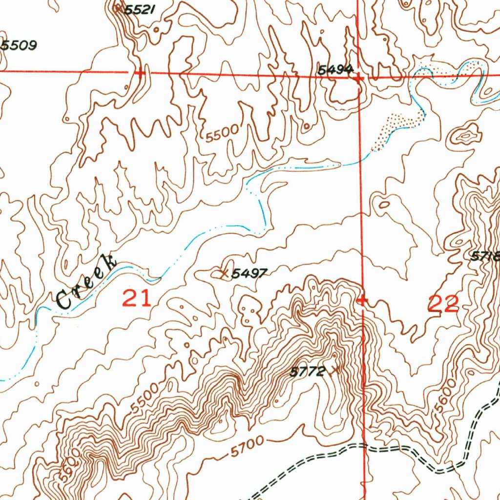 Lysite, WY (1952, 24000-Scale) Map by United States Geological Survey ...