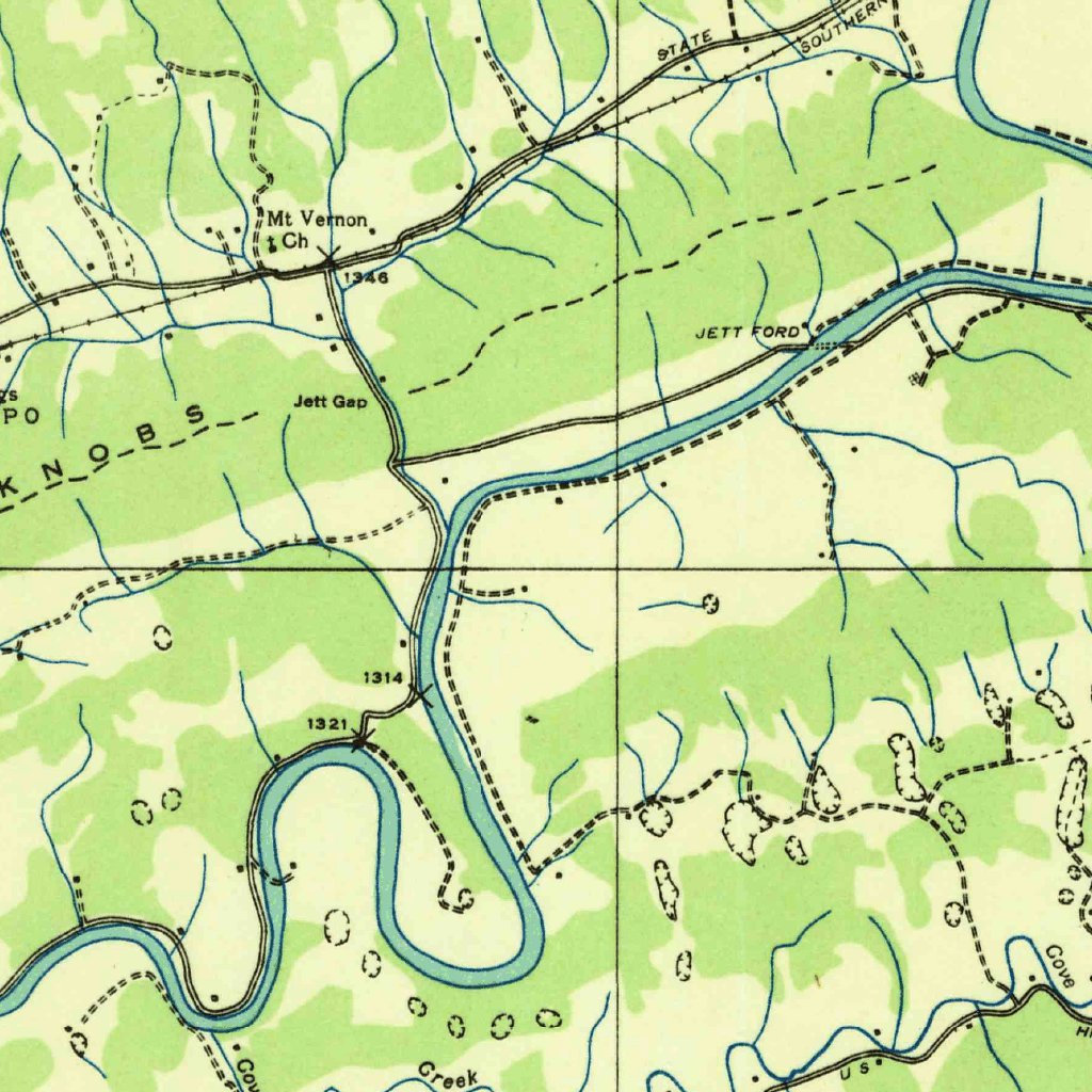 Maces Spring, VA-TN (1935, 48000-Scale) Map by United States Geological ...