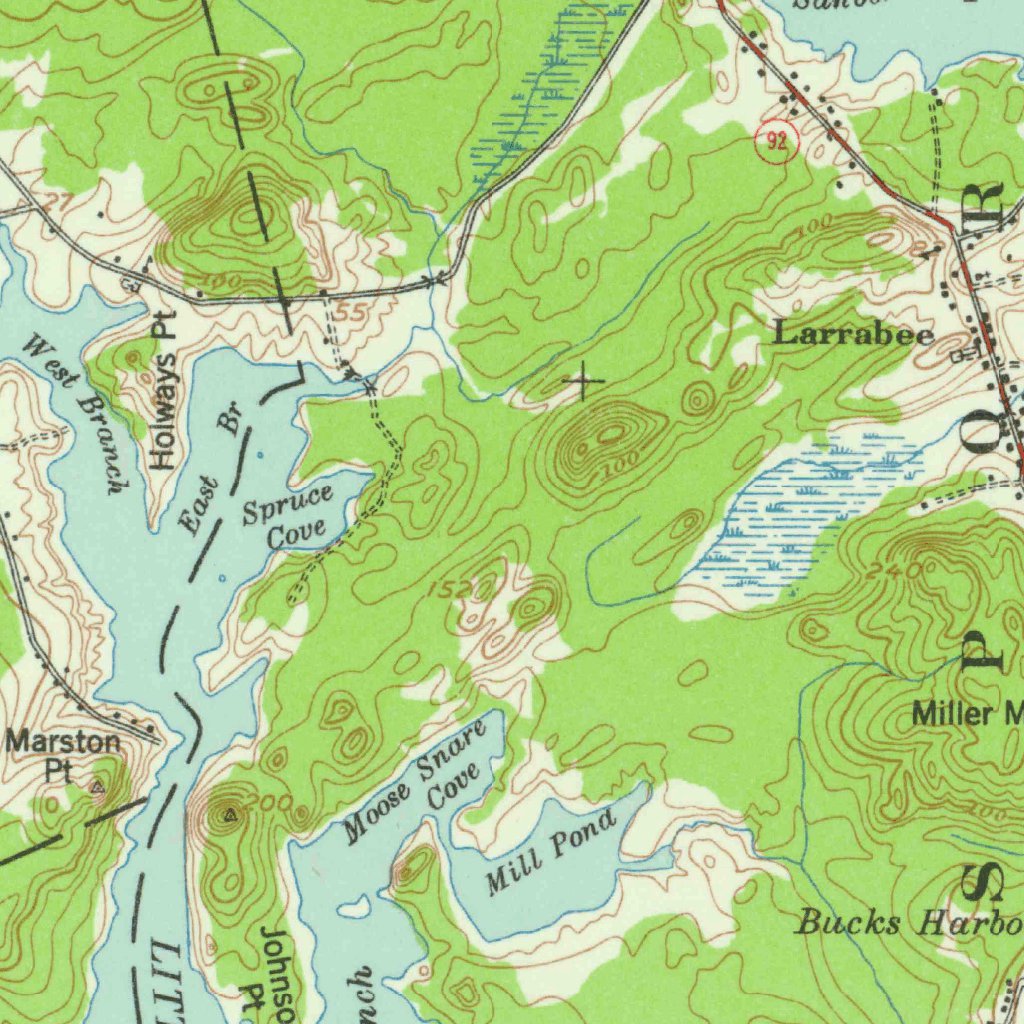 Machias, ME (1941, 62500-Scale) Map by United States Geological Survey ...