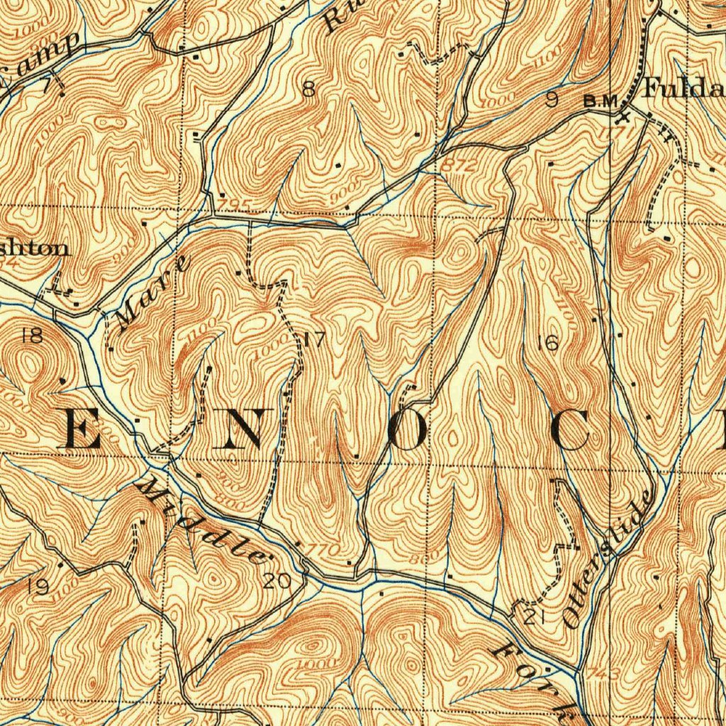 Macksburg, OH (1903, 62500-Scale) Map by United States Geological ...