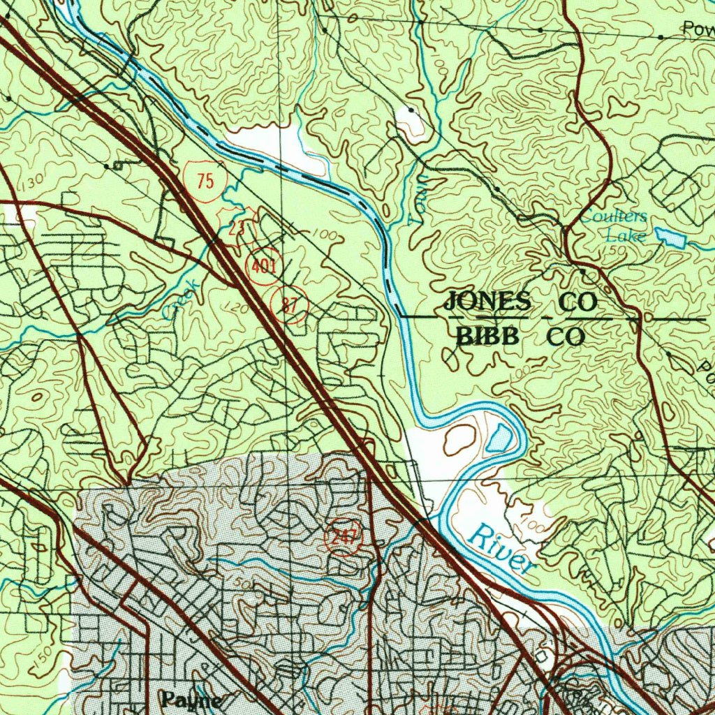 Macon, GA (1978, 100000-Scale) Map by United States Geological Survey ...
