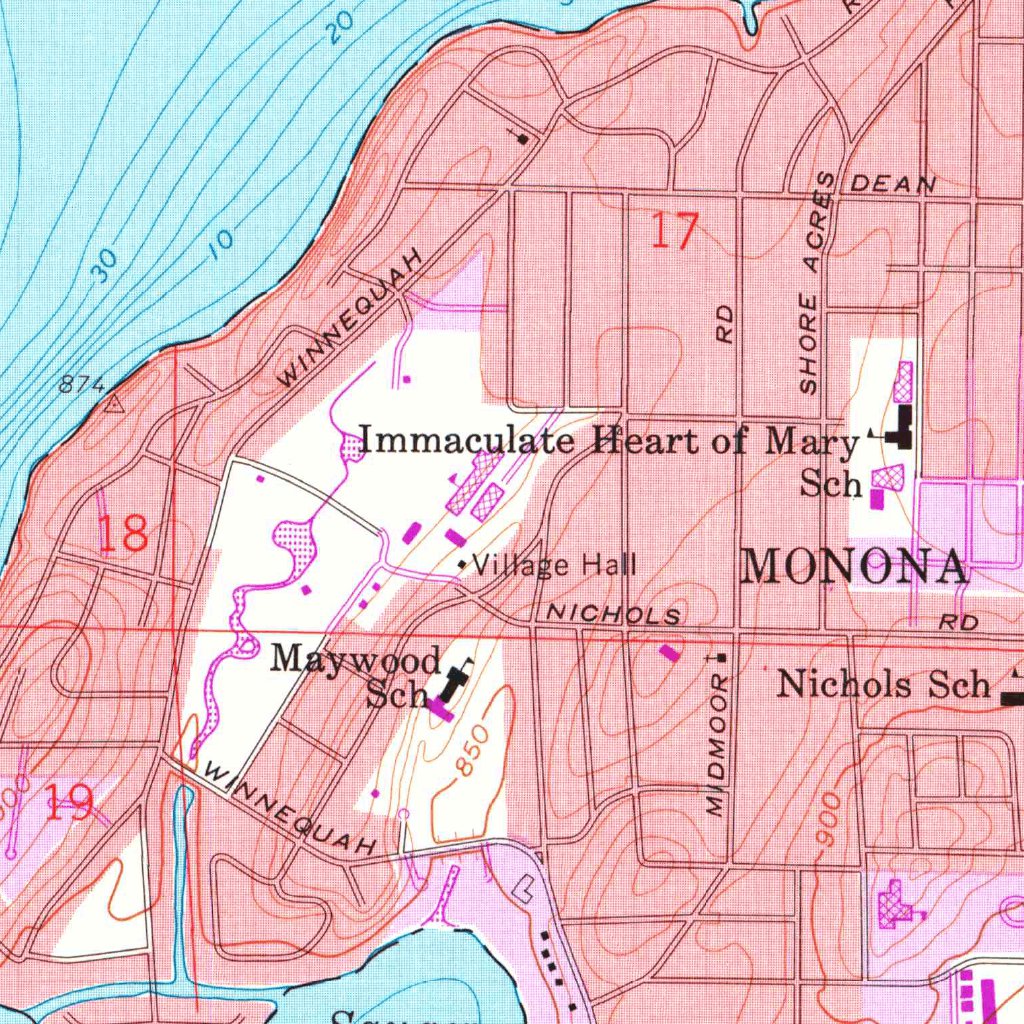 Madison East, WI (1959, 24000-Scale) Map by United States Geological ...