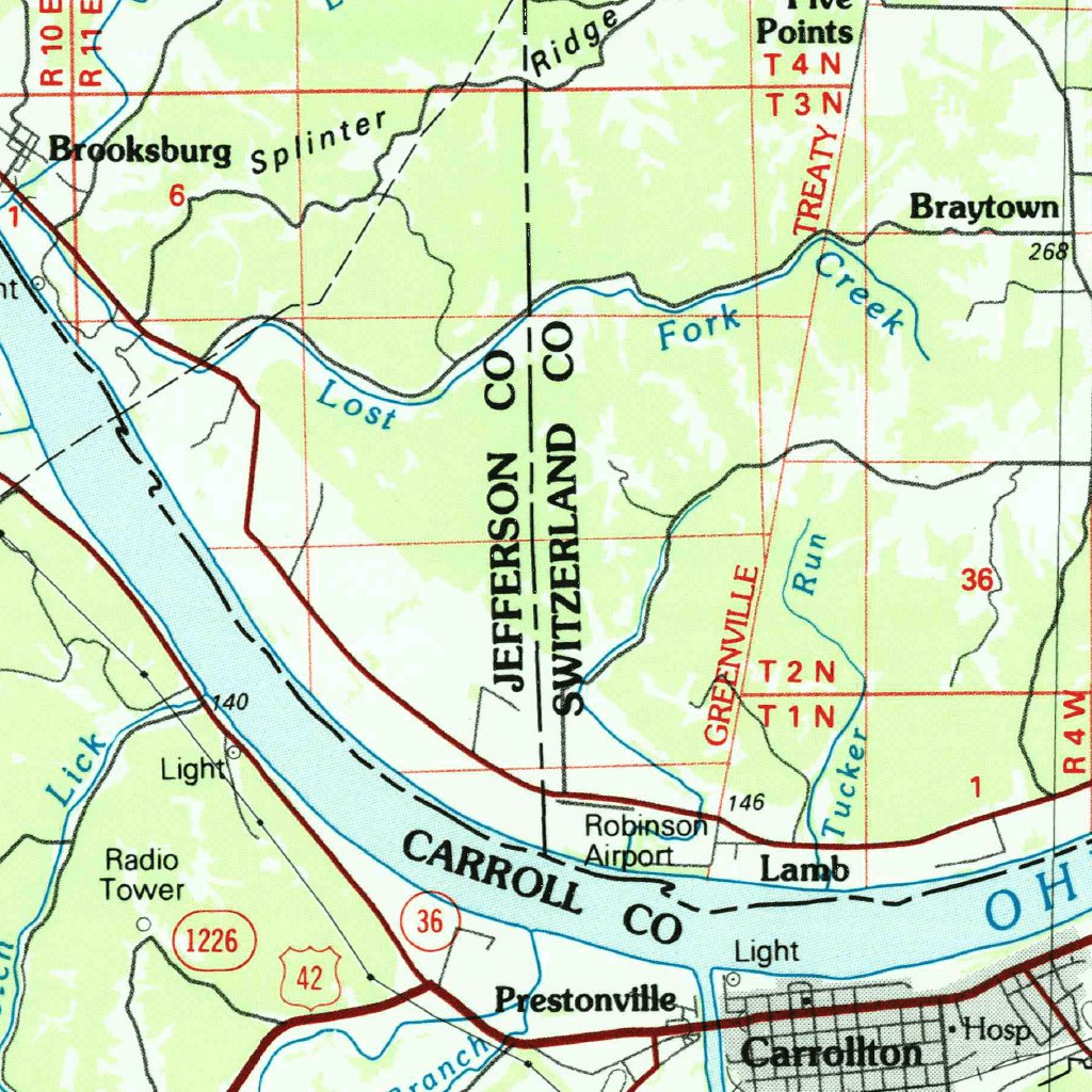 Madison, IN-KY (1986, 100000-Scale) Map by United States Geological ...